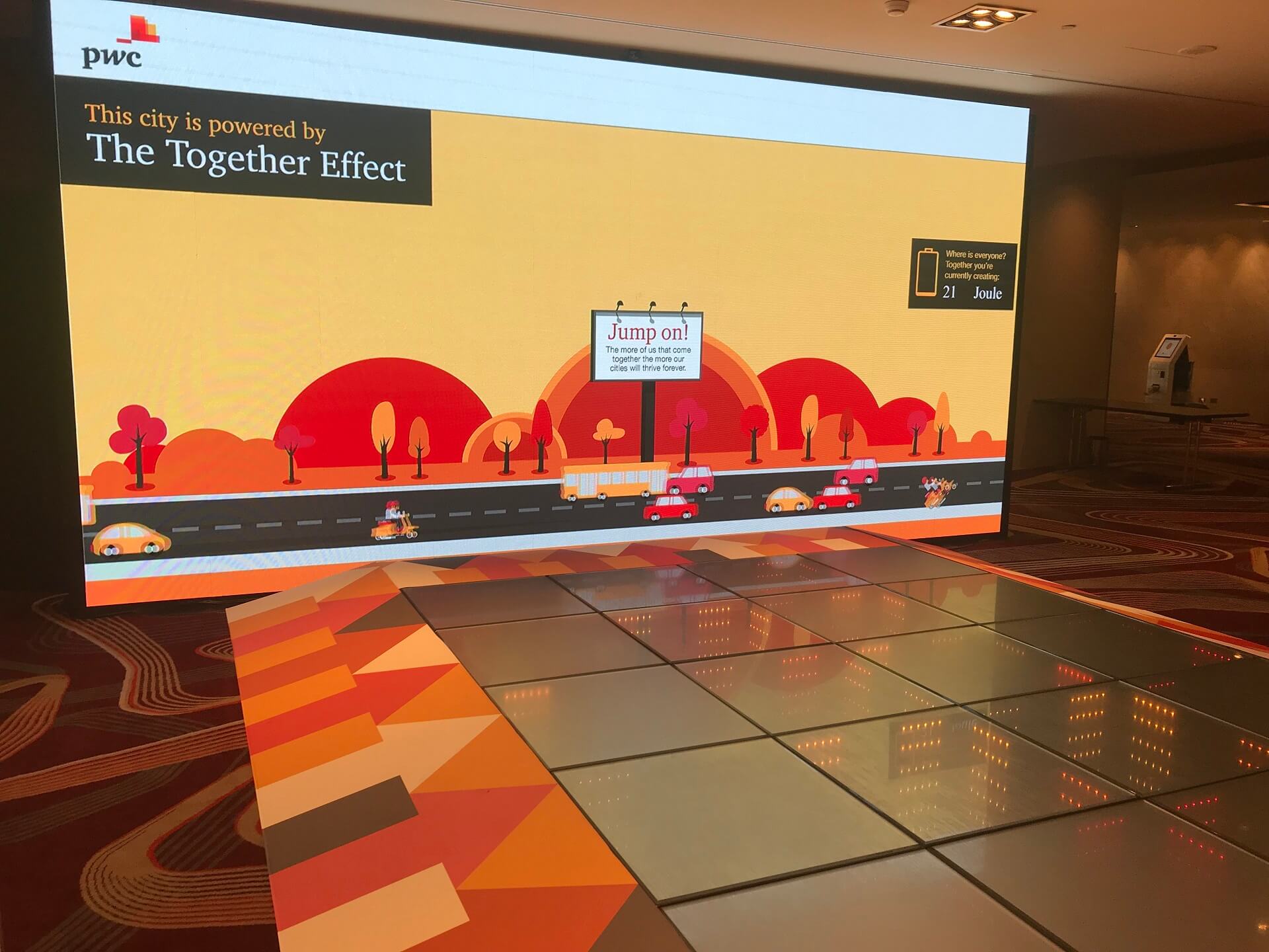 Kinetic Energy Floor Tiles for Events and Brand Activations